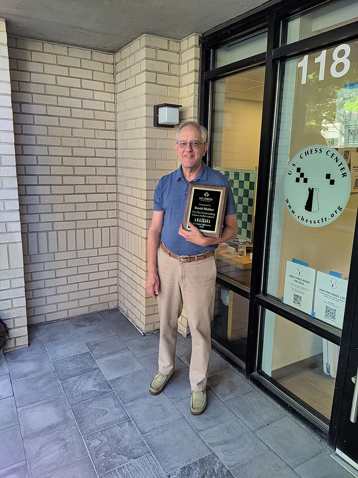 Chess Center Founder David Mehler Receives USCF’s Outstanding Career ...